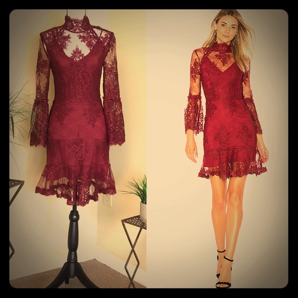 NICHOLAS | Dresses | Nicholas Octavia Lace Bellsleeve Dress | Poshmark
